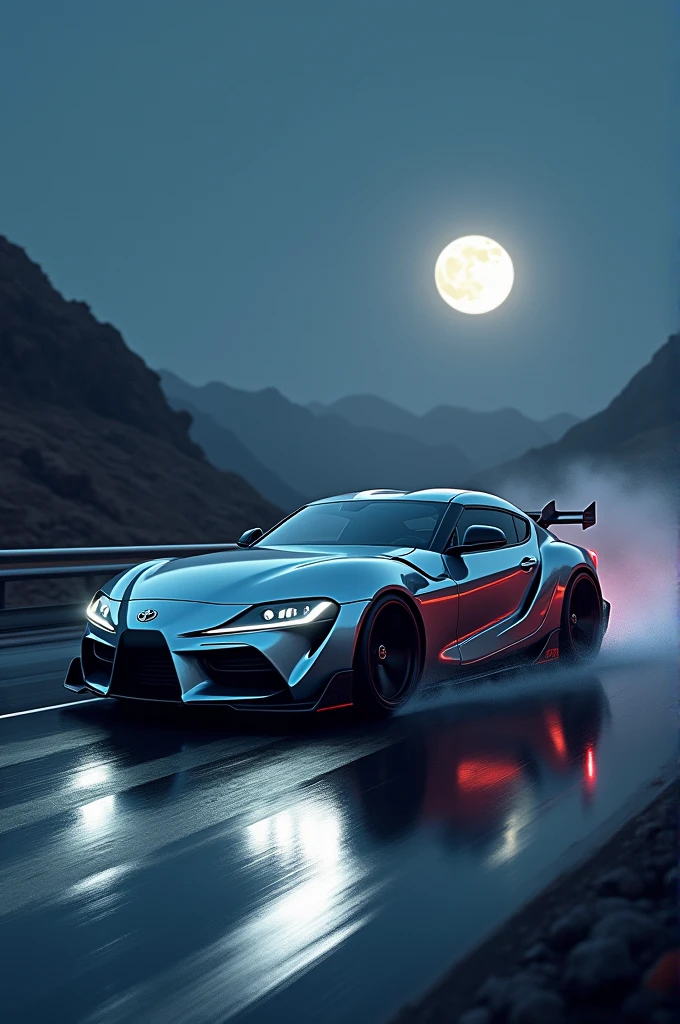 Supra mk4 2 ferari moon night - SeaArt AI