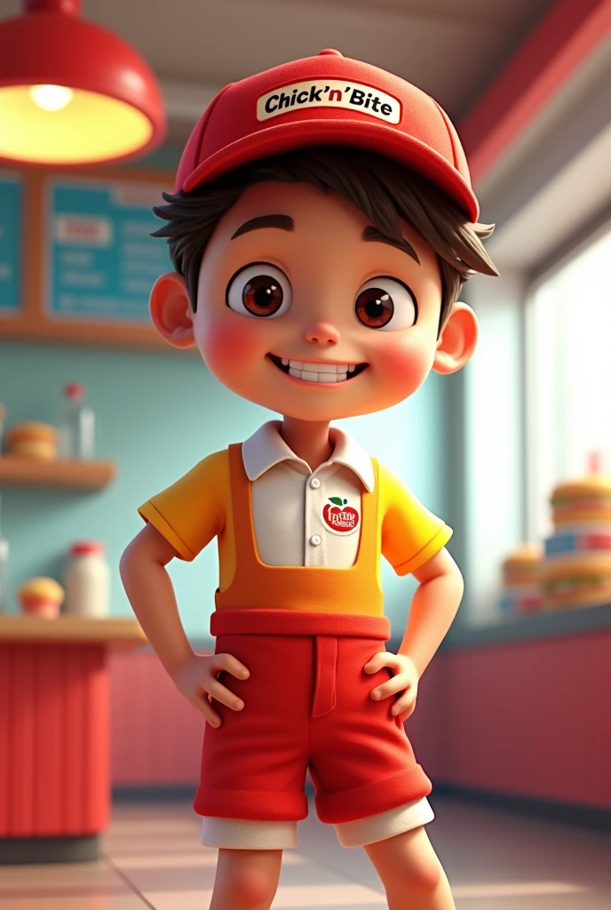 Give me 5 defiantly pictures of fast food restaurant boy uniform whos ...
