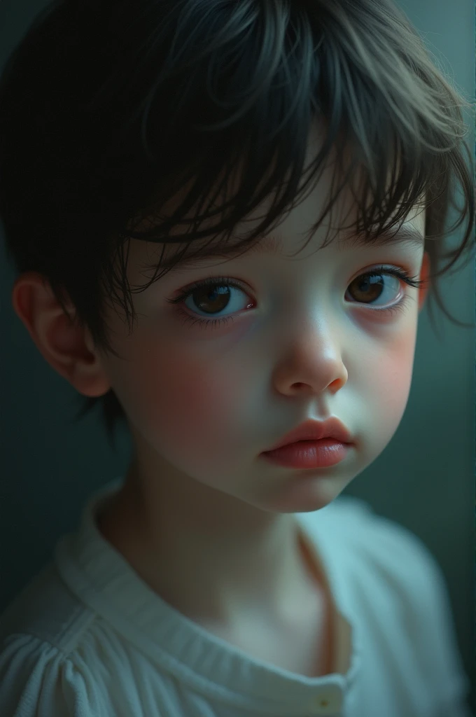 A beautiful boy sad emotions - SeaArt AI