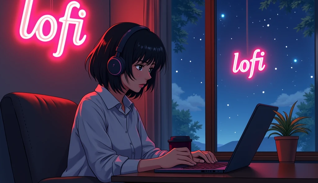In the style of 1980s Japanese anime, a nostalgic scene featuring a ...