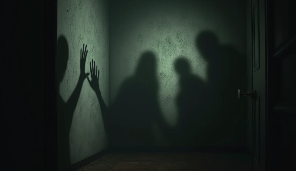 **Shadows and Spirits:** - Shadows on the walls moving and forming dark ...