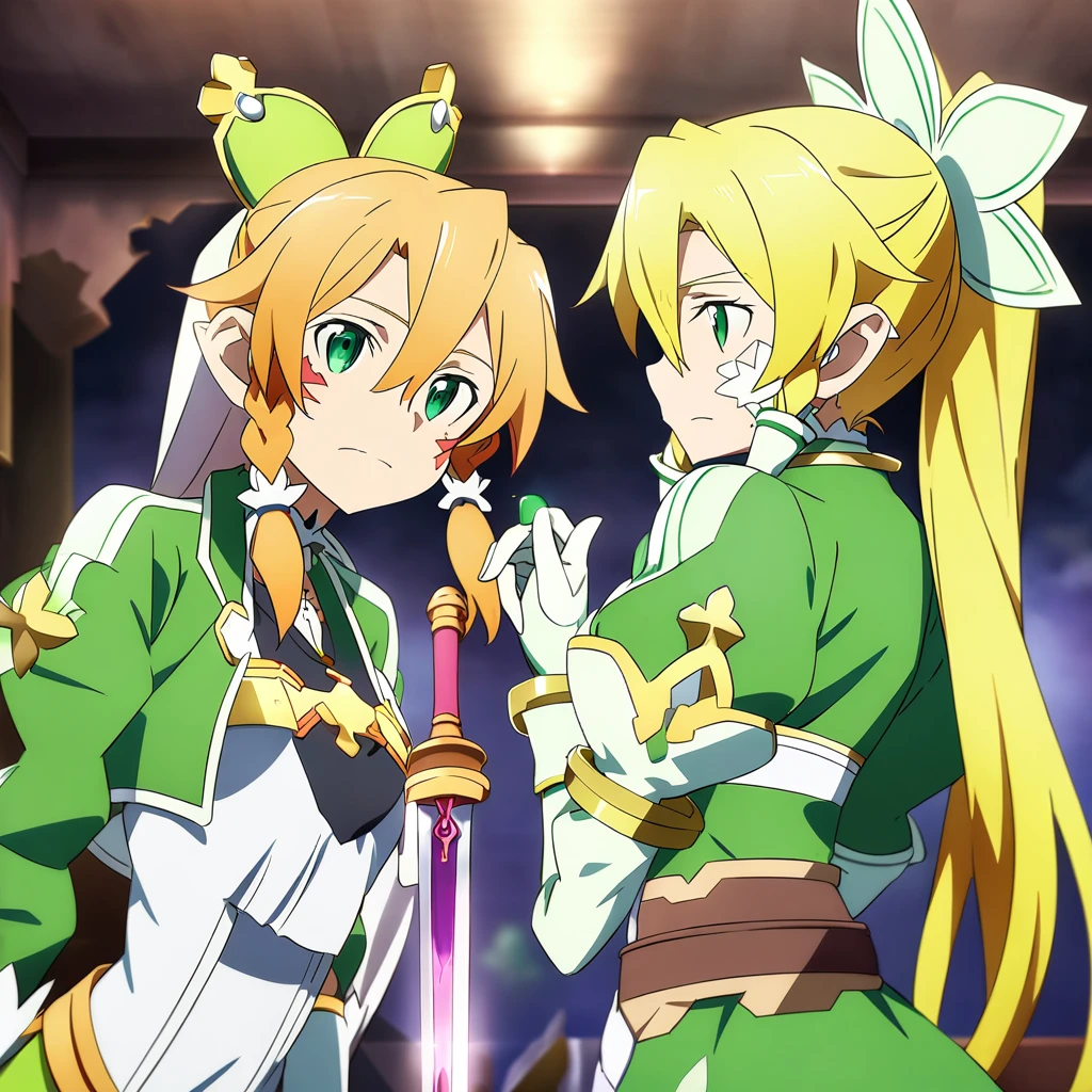 leafa \(terraria\), sword art online))), masterpiece, best quality ...