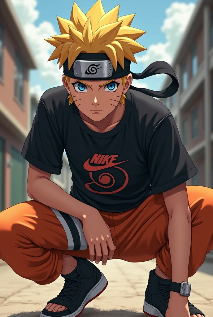 A highly detailed and realistic digital painting of naruto uzumaki ...