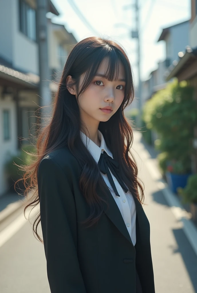 Realistic photo, cute girl, Japanese, 16 yo, graceful, stylish - SeaArt AI