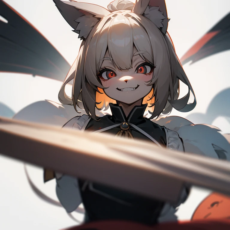 Masterpiece,insanely detailed, a girls, kemono, furry face, evil ...