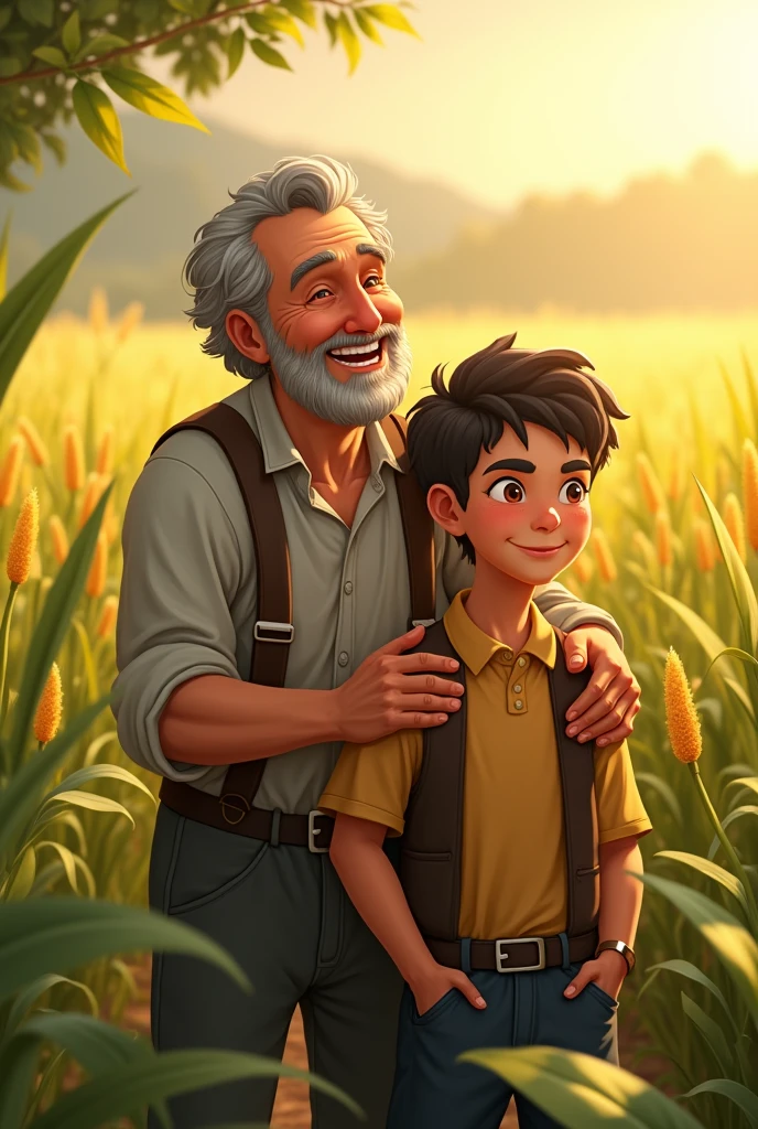 Father Praising Moan: Moan’s father happily pats him on the back ...