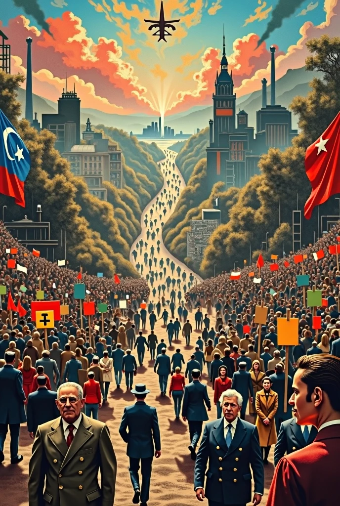 Representative drawing of social transformations,economic,cultural ...
