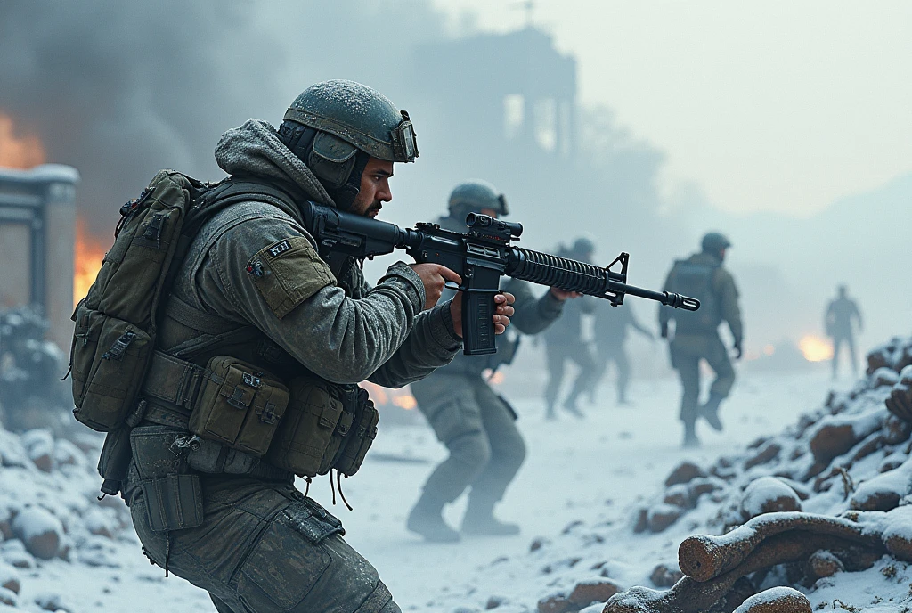 Genorate thambnail for my shooting game cold warzone crisis - SeaArt AI