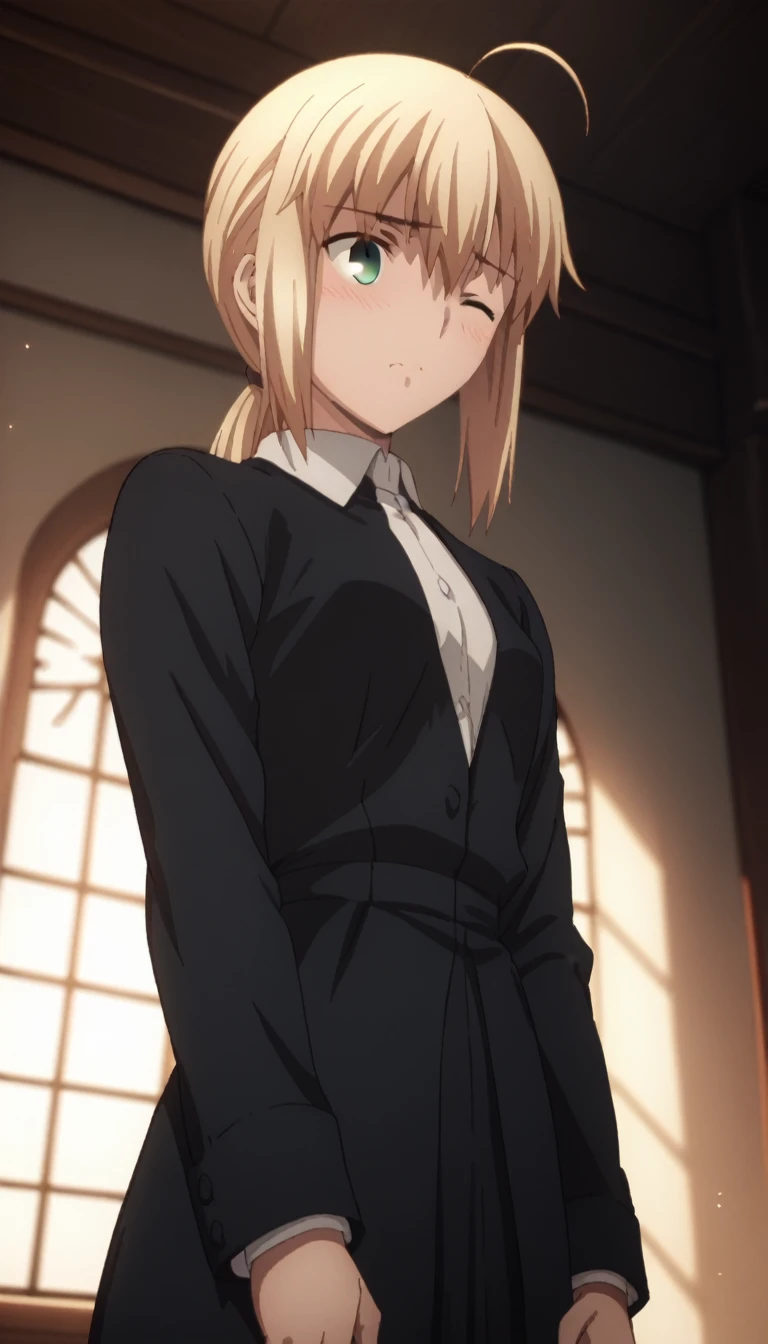 Sauce_anime, ambient light, blue hour, fsn_ubw_style, 1girl - SeaArt AI