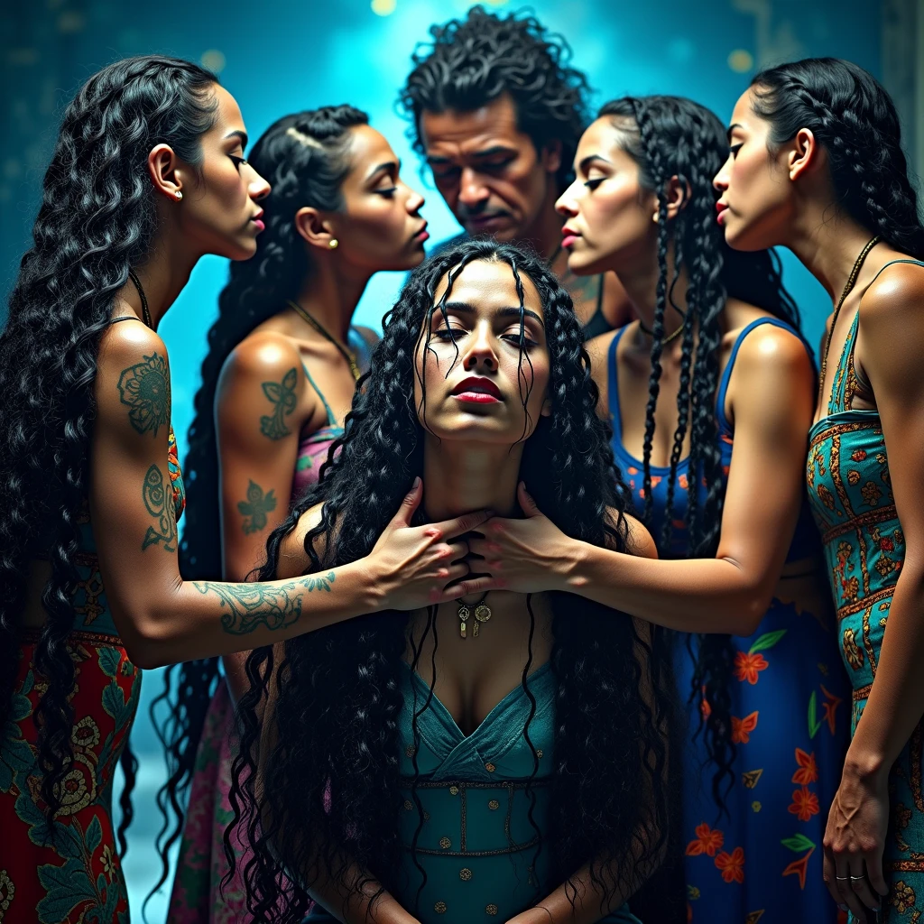 An unusual yet intriguing scene set within the sacred precincts of an ...