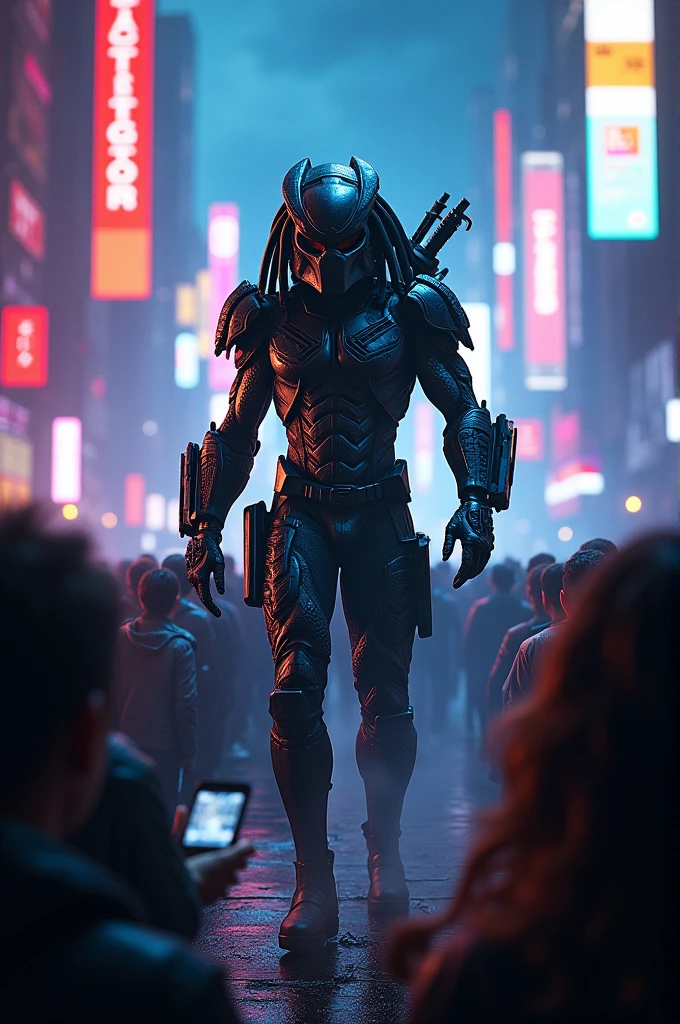 Predator (movies), kissing followers, instagram, predator, - SeaArt AI