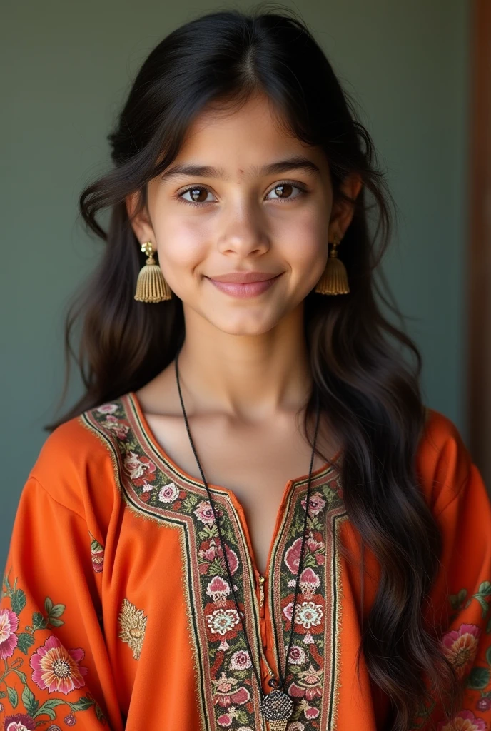 A girl from pakistan wearing traditional clothings and a sweet face ...