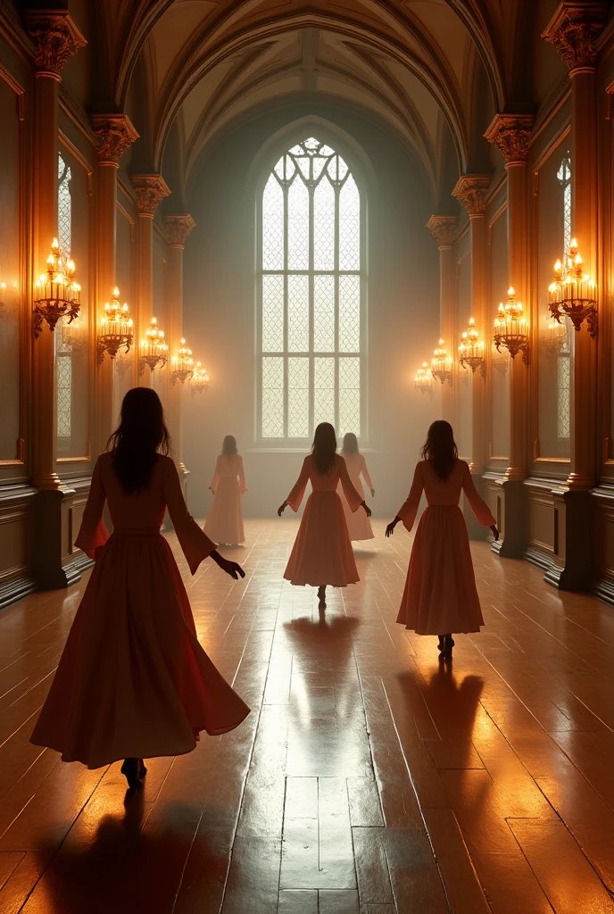 Mirrored Dance Room at Hogwarts - SeaArt AI