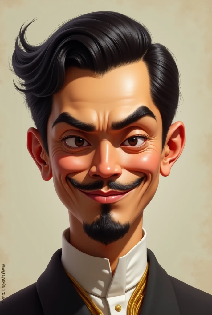 Jose Rizal, a Filipino writer, making a rizz face - SeaArt AI