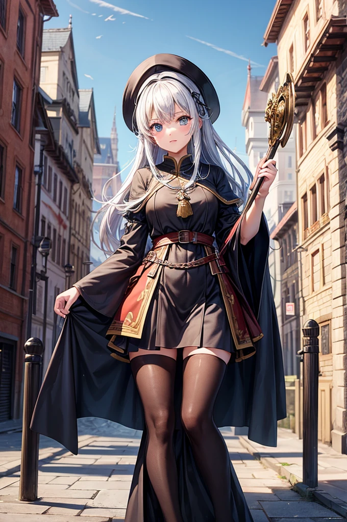 Girl、Europe、Western、middle ages、RPG、Monk、Sister、High leg、whole body ...