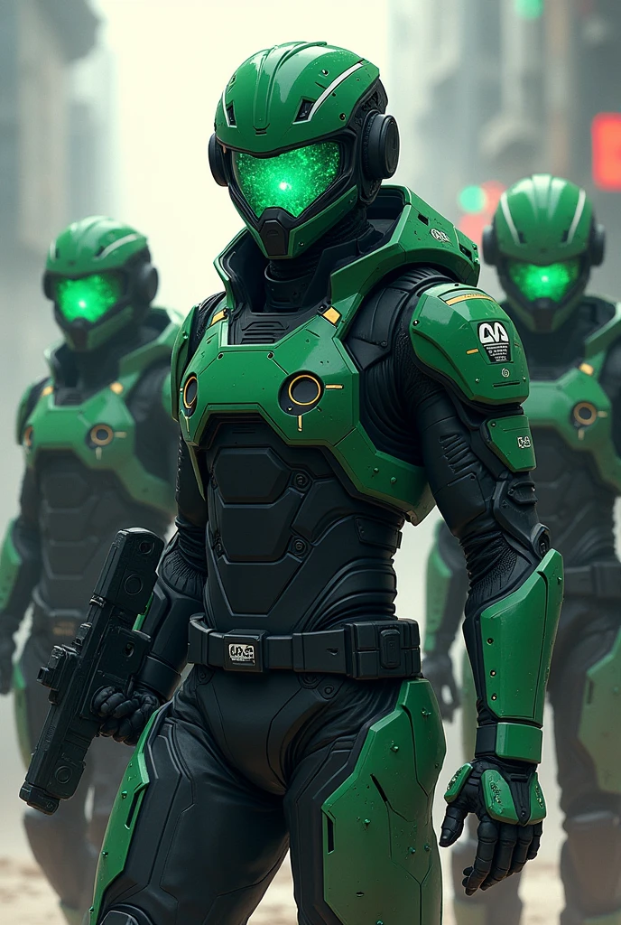 Generate soldiers for a black skinned army force slick unique army ...