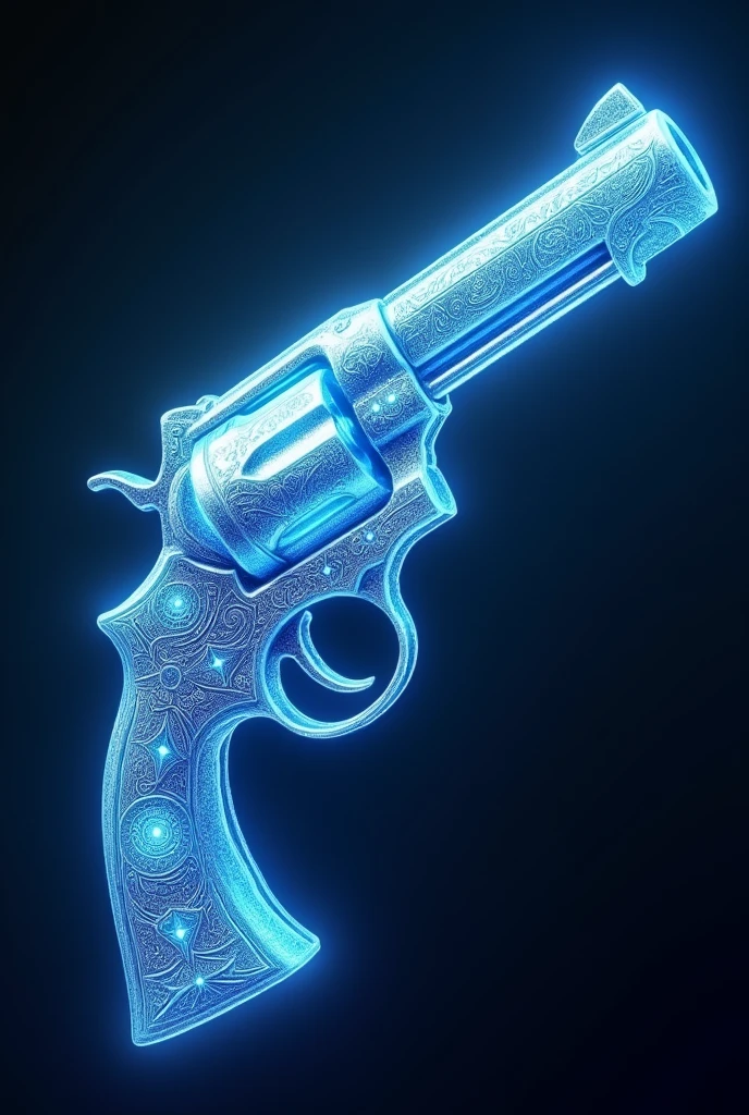 Mythical holy blue gun - SeaArt AI