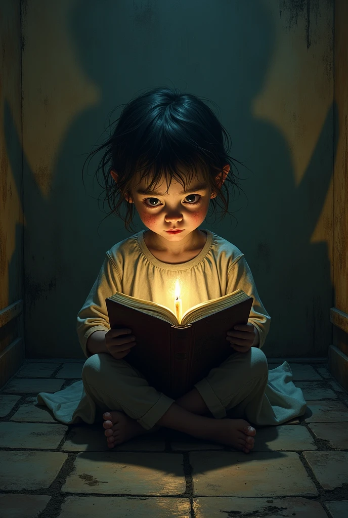 A cursed book just a haunted child - SeaArt AI