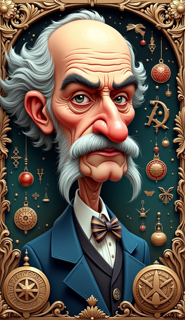 Incredibly creative painting concept drawn in a comic style ...