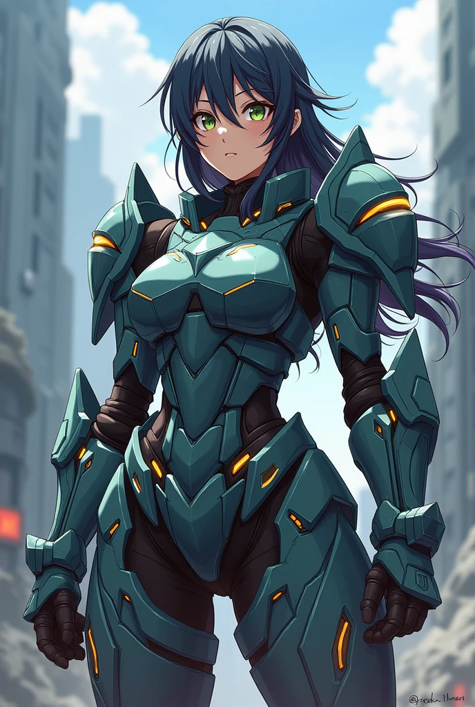 Tank knight woman anime - SeaArt AI