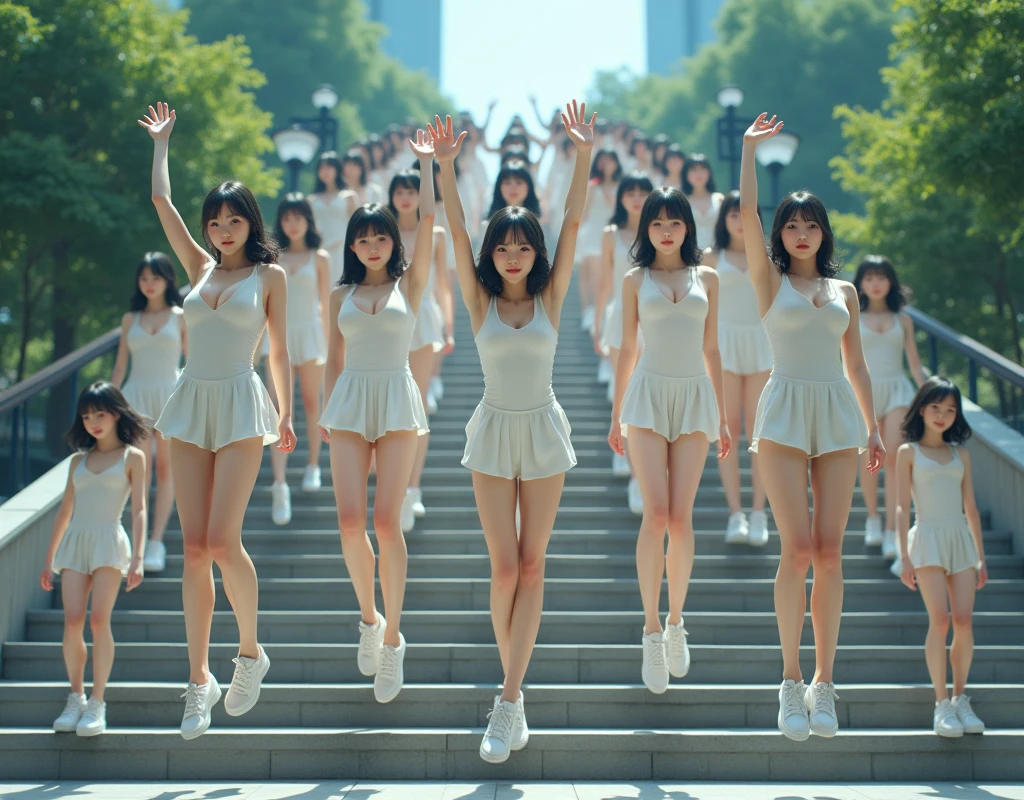 (Japanese Clone-girls=Myself), (Super Best masterpiece Clone - SeaArt AI