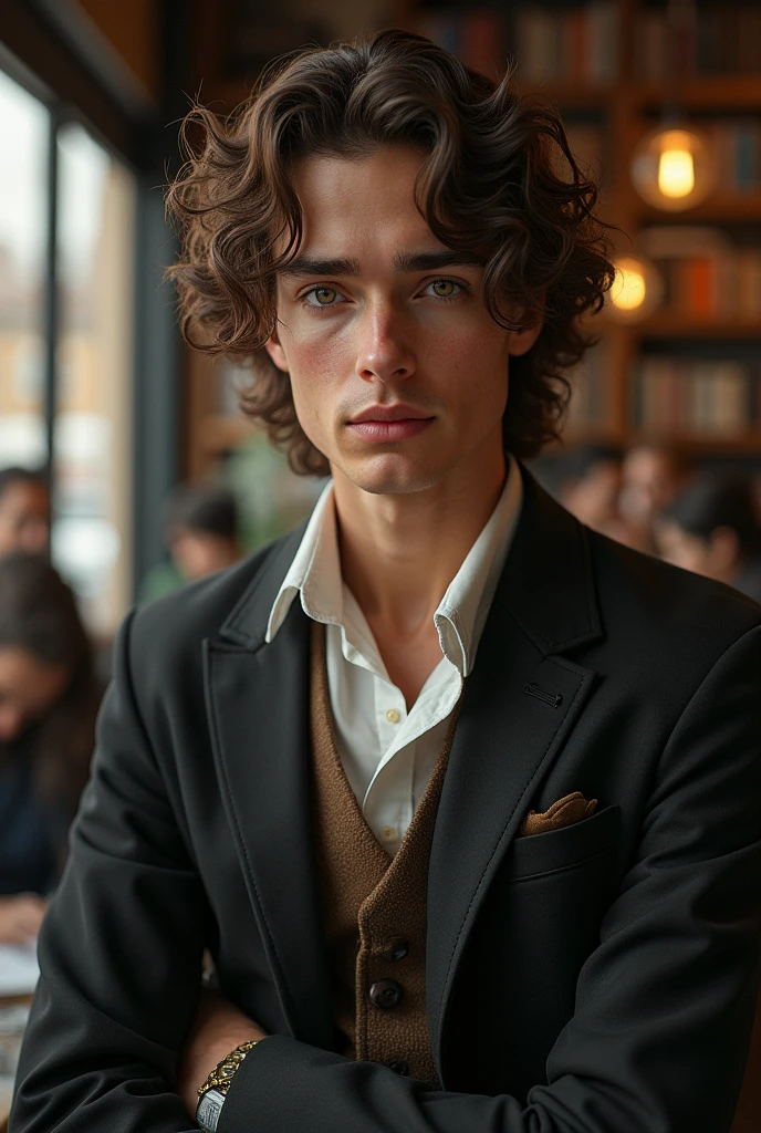 A realistic image of a young William Shakespeare in the present day ...