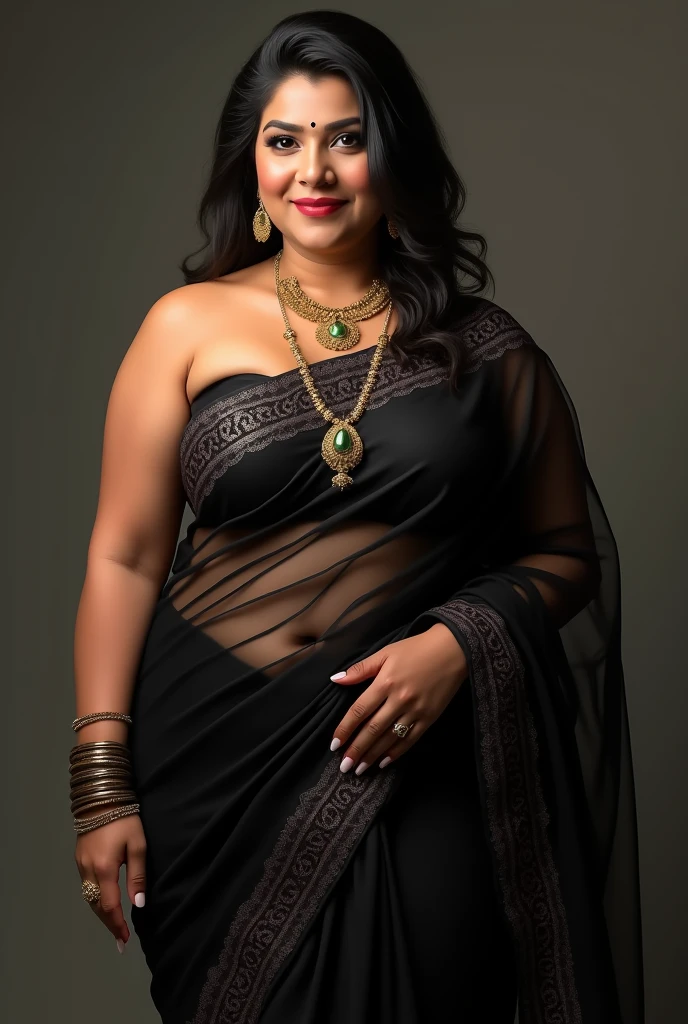 (photorealism:1.2), beautiful hot indian 40 years sexy moderate chubby ...