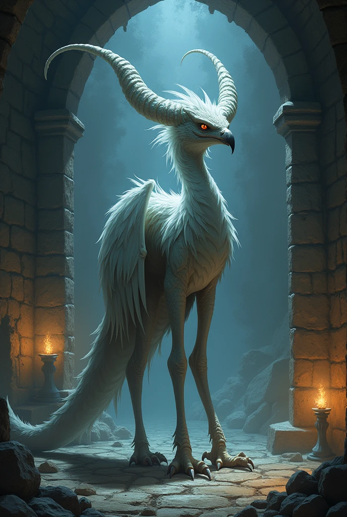 Work of art, detailded, pseudo legendary fakemon with the appearance of ...