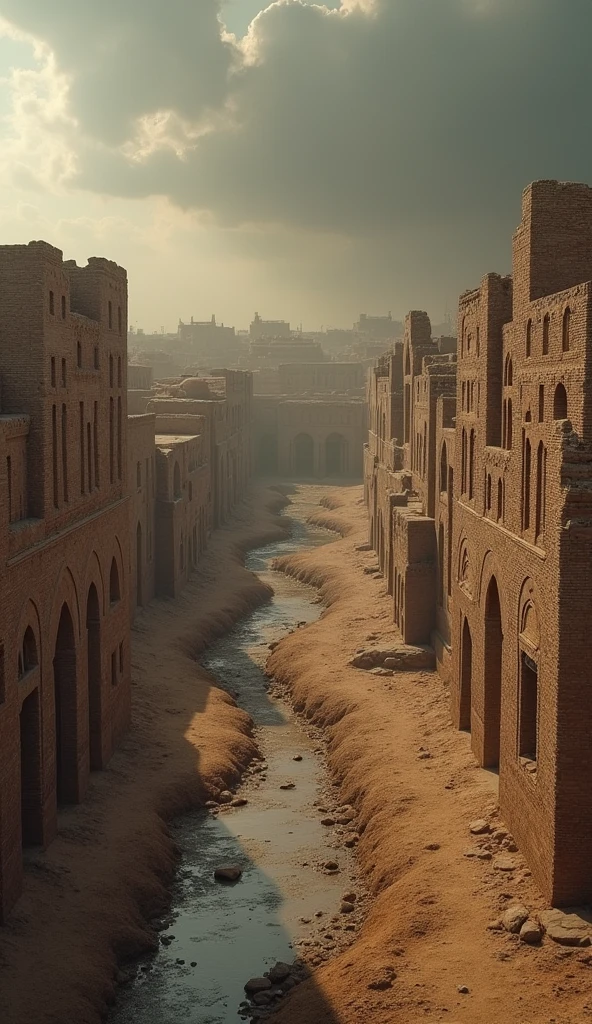 Indus Valley Civilization: The ruins of Harappa, with a mud brick city ...