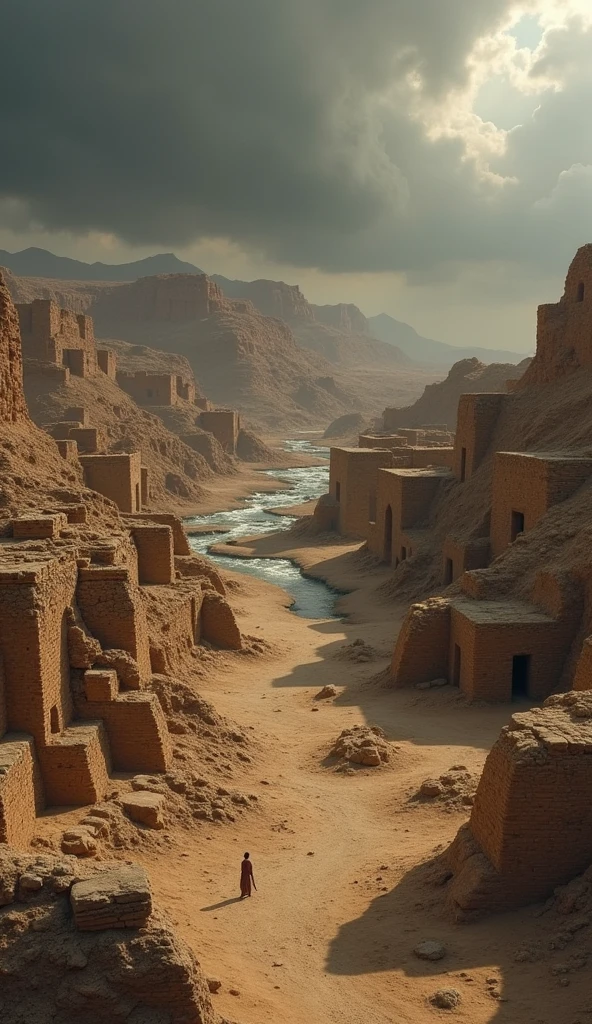 Indus Valley Civilization: The ruins of Harappa, with a mud brick city ...