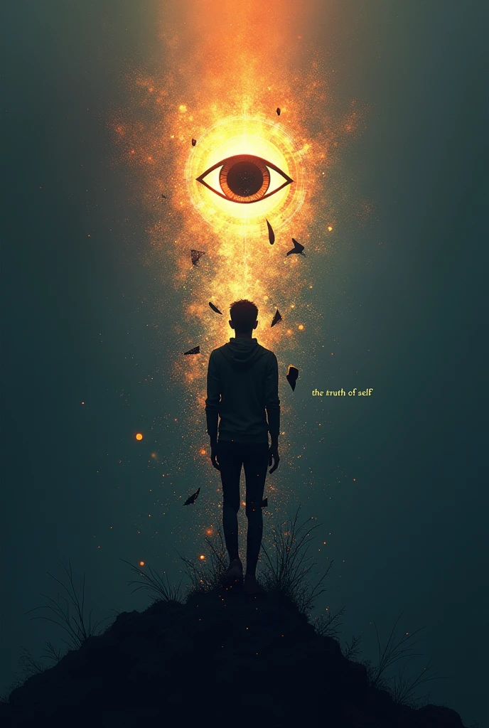 Image type: Stylized poster design, portraying a human silhouette ...