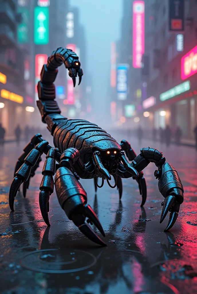 Cyber scorpion abstract - SeaArt AI