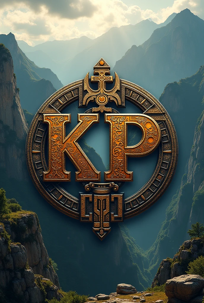 Generate a logo with the initials KP for my gaming clan, that has an ...