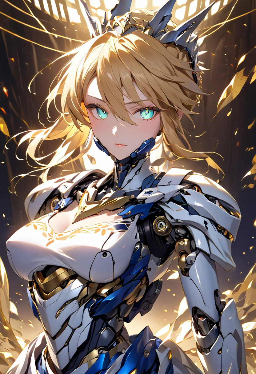 Female combat robot、Metal body that shines like a mirror、Artoria ...