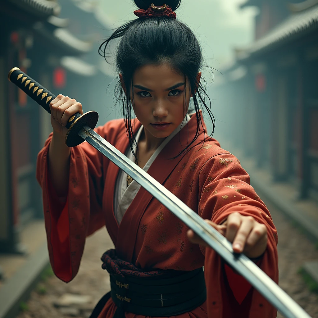 Masterpiece, Highest quality, Raw photo, Realistic photos, Holding a ...