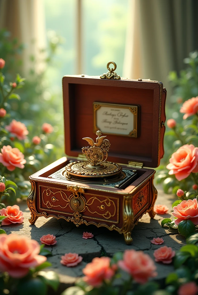 Generates an ultra-detailed open-top music box performs (Does not ...