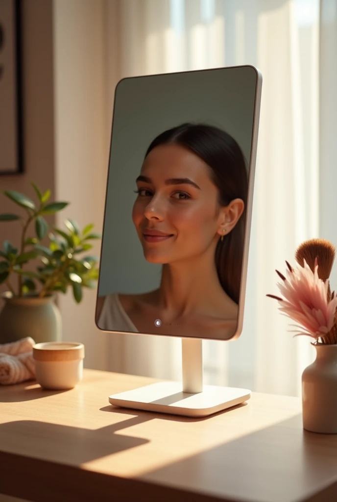 Smart makeup mirror that is just a mirror - SeaArt AI