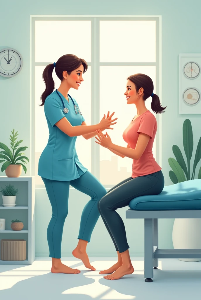 A physiotherapist doing animated therapies - SeaArt AI