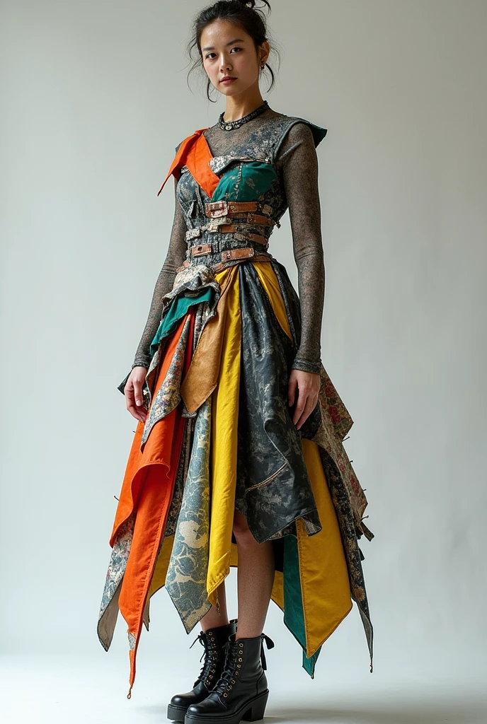 Unconventional and weird dress that is made from recycled materials ...