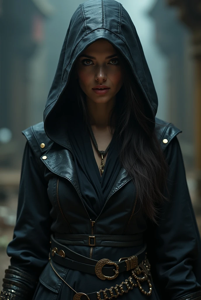 A female assassin, assassin, 1girl, beautiful detailed eyes, beautiful ...