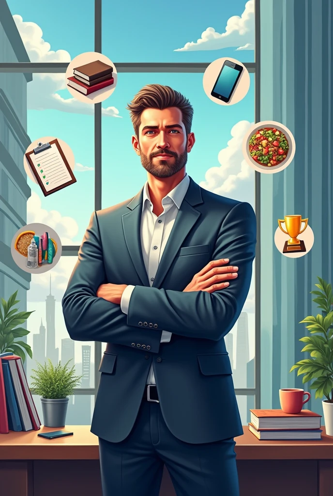 5 habits of successful business man - SeaArt AI