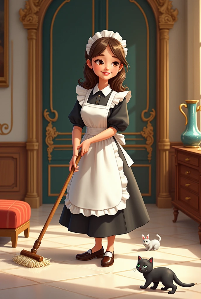 Maidservant, Cleaning lady, Handmaiden, Chambermaid, Housemaid - SeaArt AI