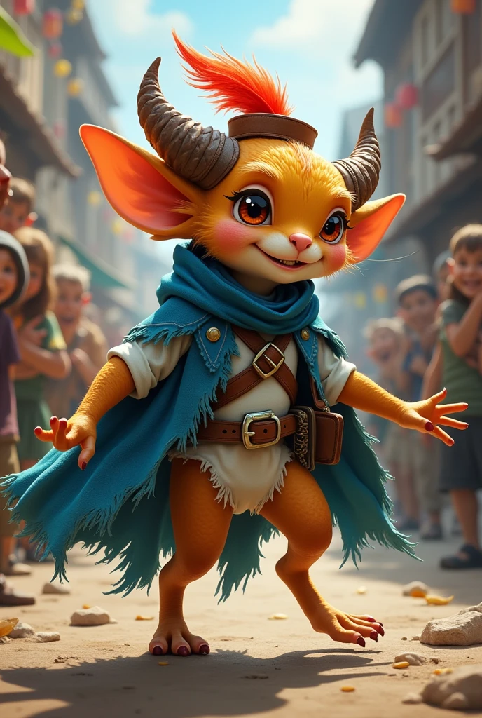 By life's standards, this is a young kobold., which has copper - SeaArt AI