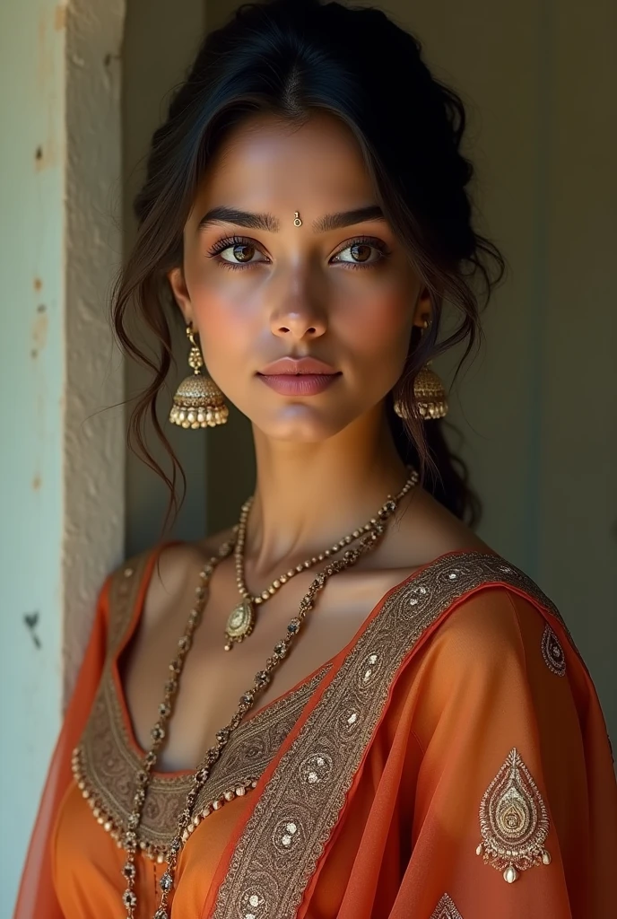 (A indian beuatyfull girl wearing cloth - SeaArt AI