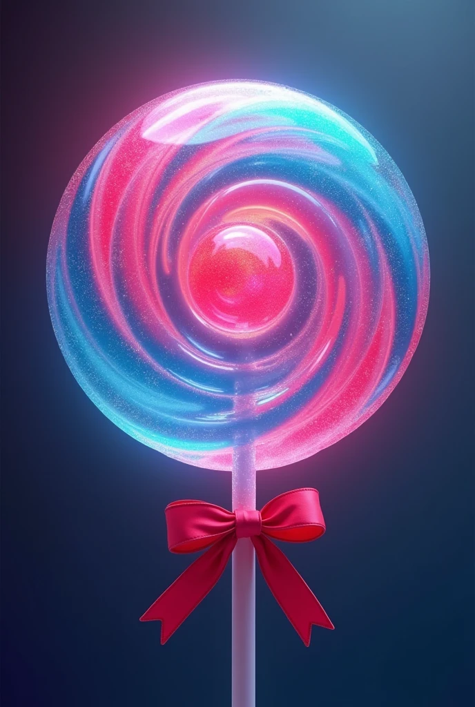 A colorful super lollipop，Start from the middle and rotate in circles ...