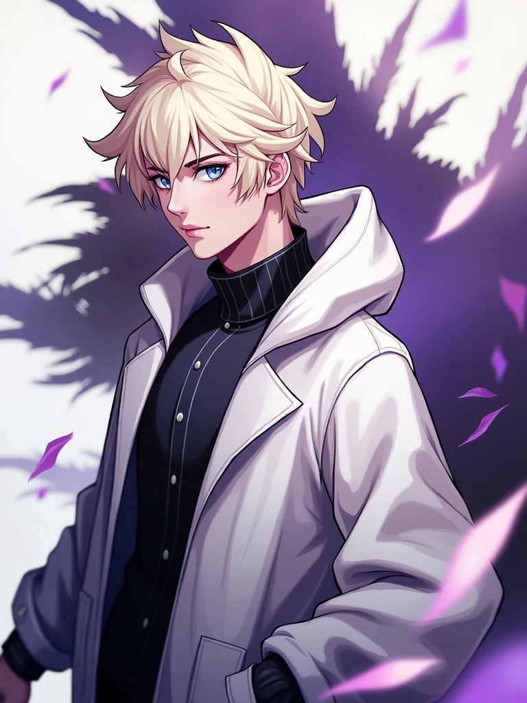 Pelo rubio Dakr, blue eyes - SeaArt AI