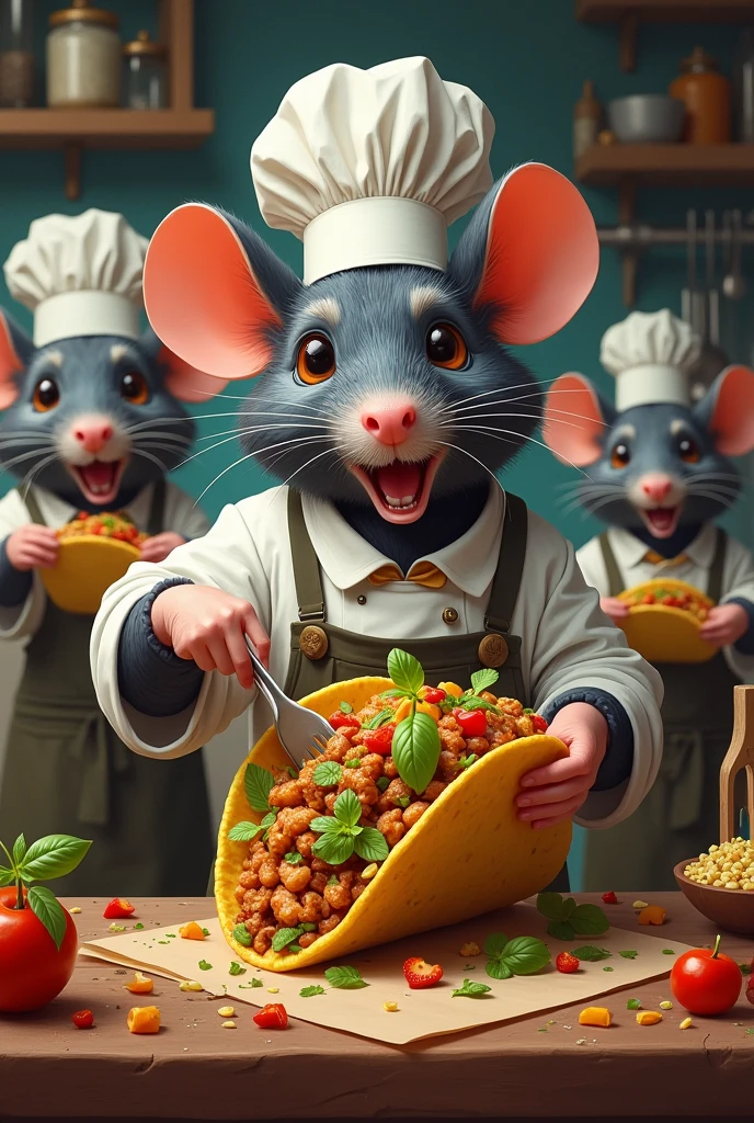 Rat tacos - SeaArt AI