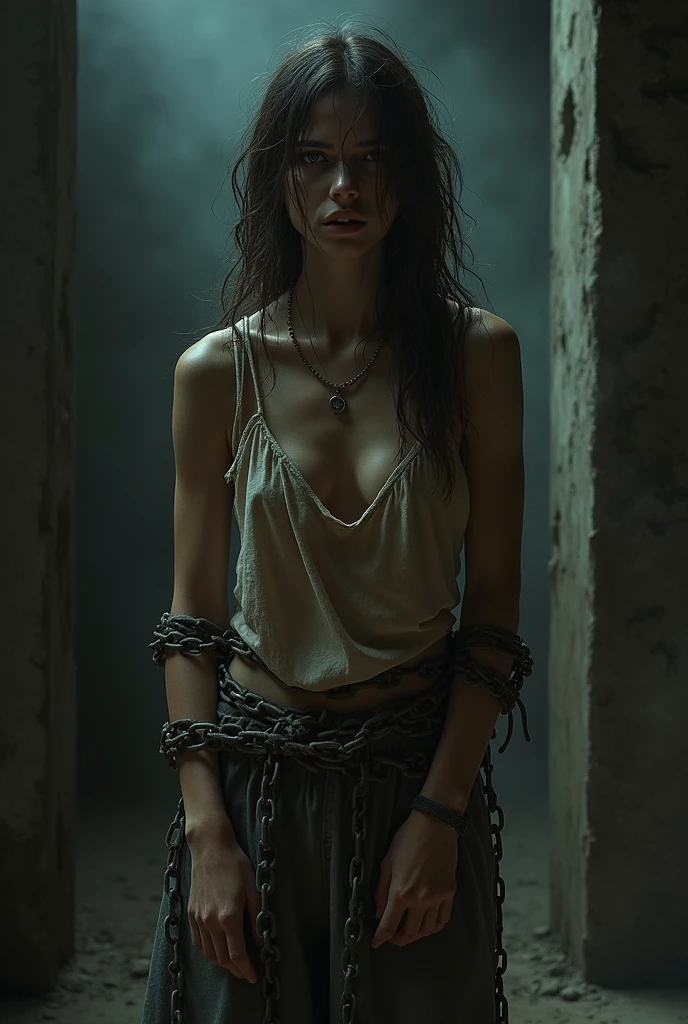 Chained girl - SeaArt AI