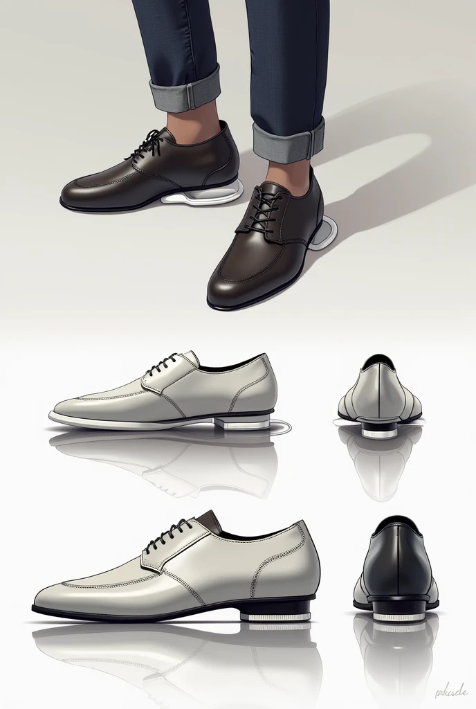 Shoes with separate soles - SeaArt AI