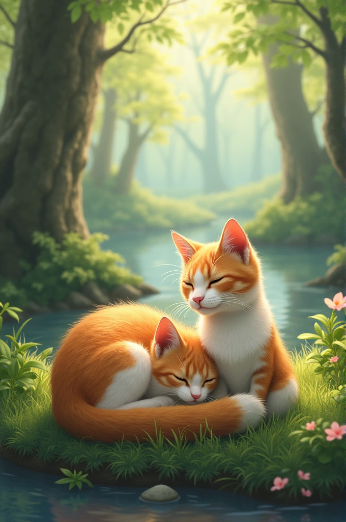 Beautiful Nature 2 cat inages - SeaArt AI
